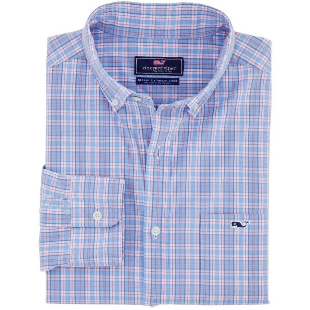 Classic Fit Pastel Check Tucker Shirt Vineyard Vines … - Gem